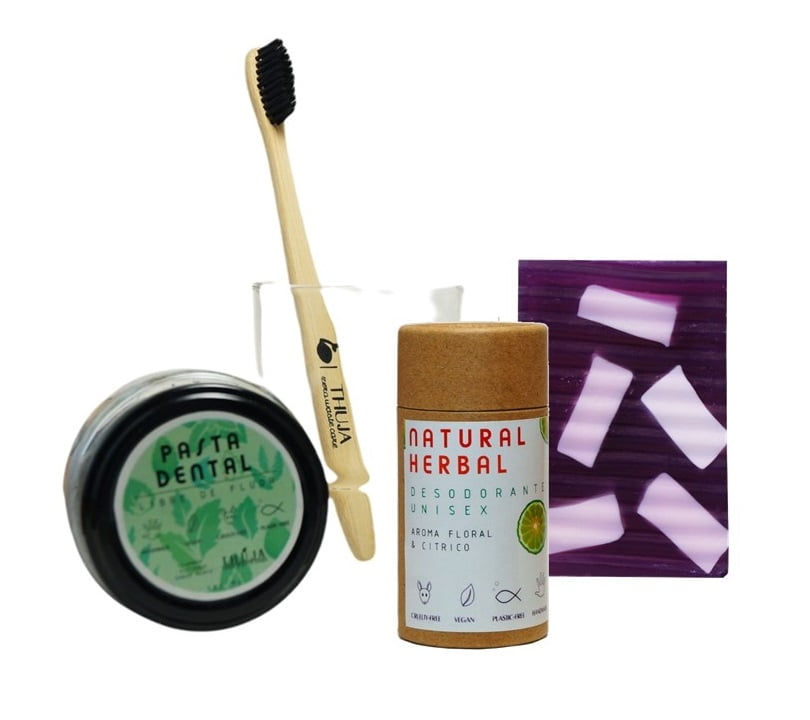 Kit Basic Care THUJA Cepillo Dental Pasta Dental Desodorante Jabón Uva ...