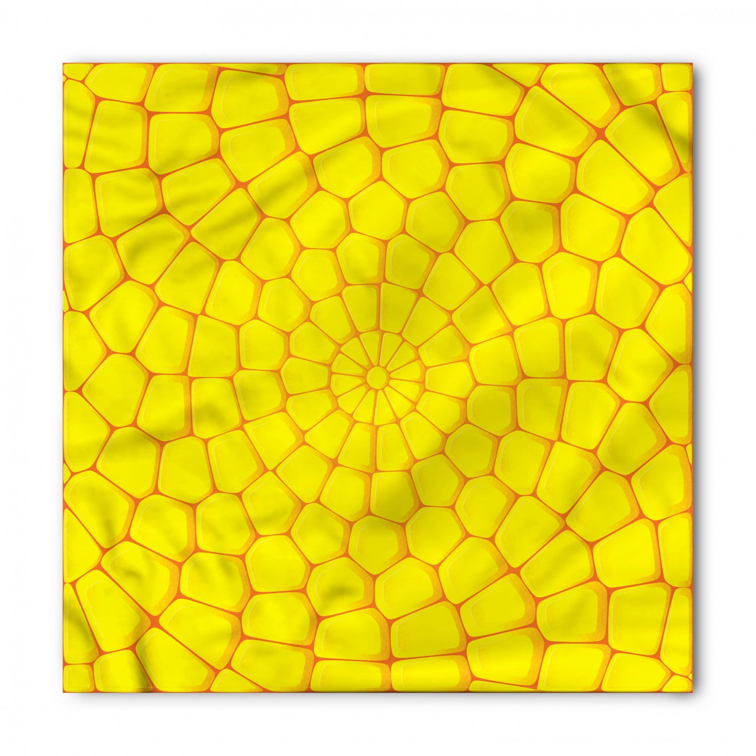 Yellow Bandana, Corn Brick Abstract Art, Unisex Head and Neck Tie, by ...