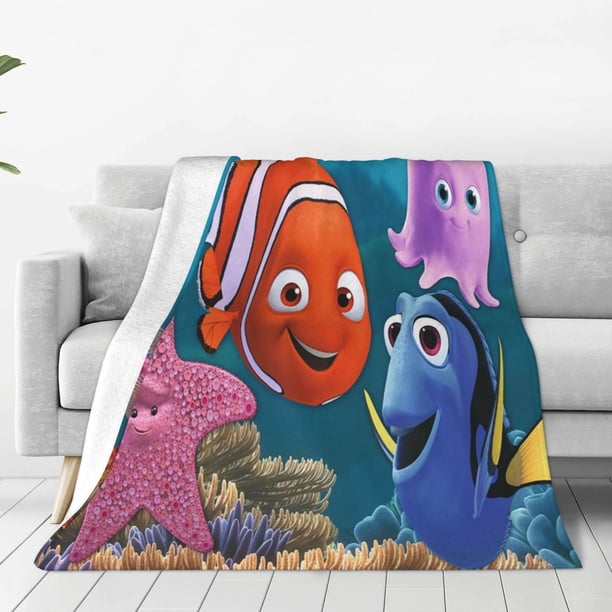 Manta de Buscando a Nemo, decoración de habitación, mantas de franela ...