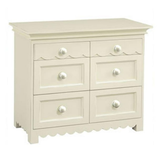 Scallop 6 Drawer Dresser - White. - Walmart.com - Walmart.com
