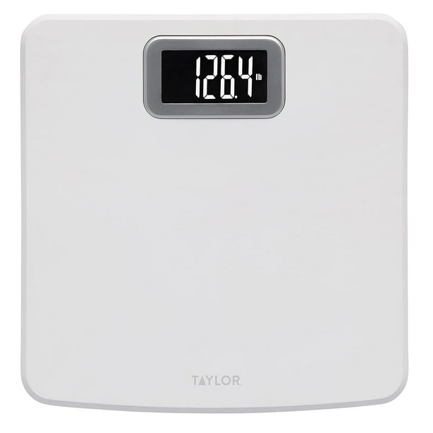 Taylor 400 Libras. Báscula Digital de baño de Capacidad, Color Blanco ...