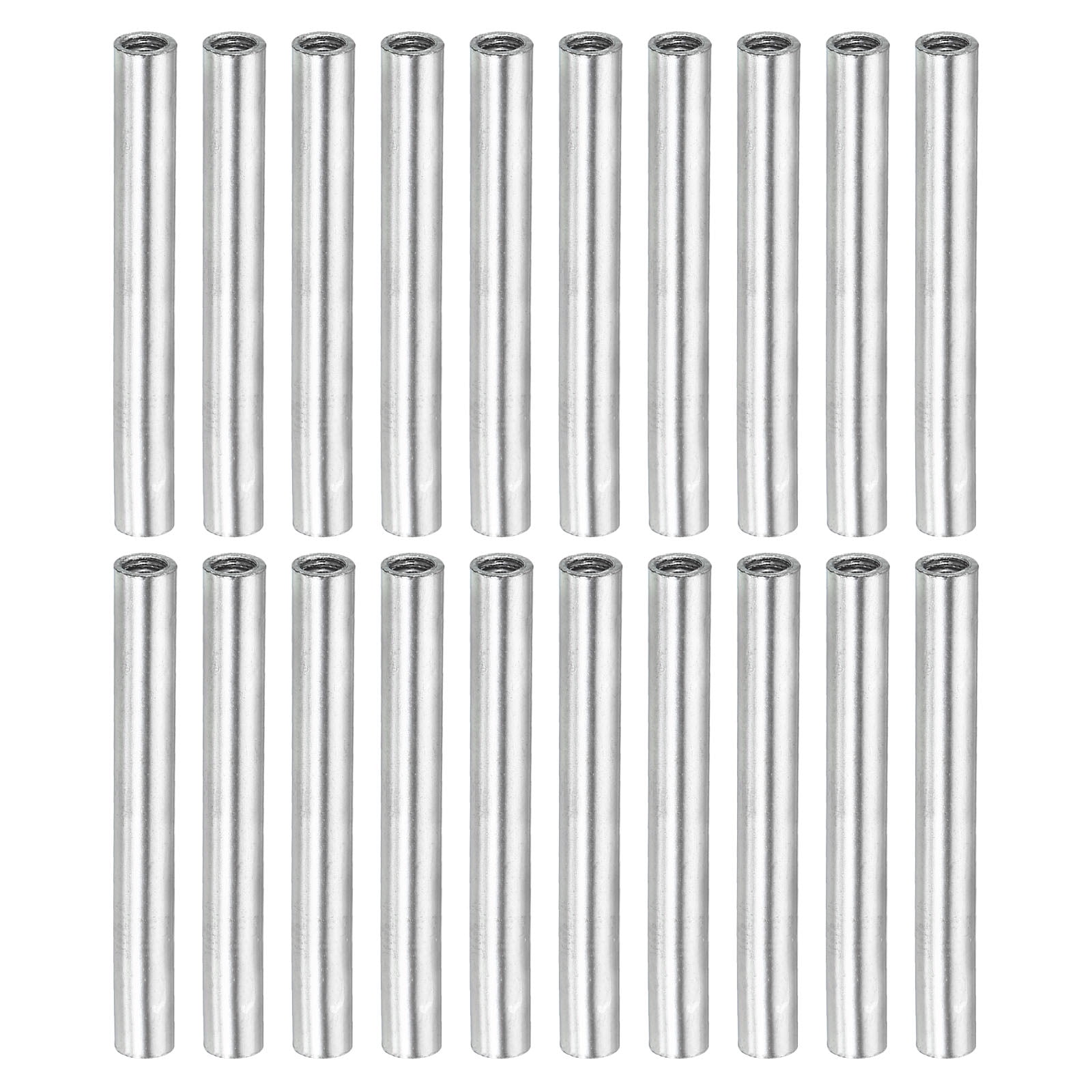 Uxcell Round Coupling Nut M4x0.7mm 45mm Threaded Sleeve Connector Rod ...