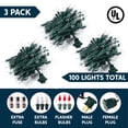 Joyfy Clear Christmas Lights,67.5FT 300(3x100)-Count Led Warm White ...