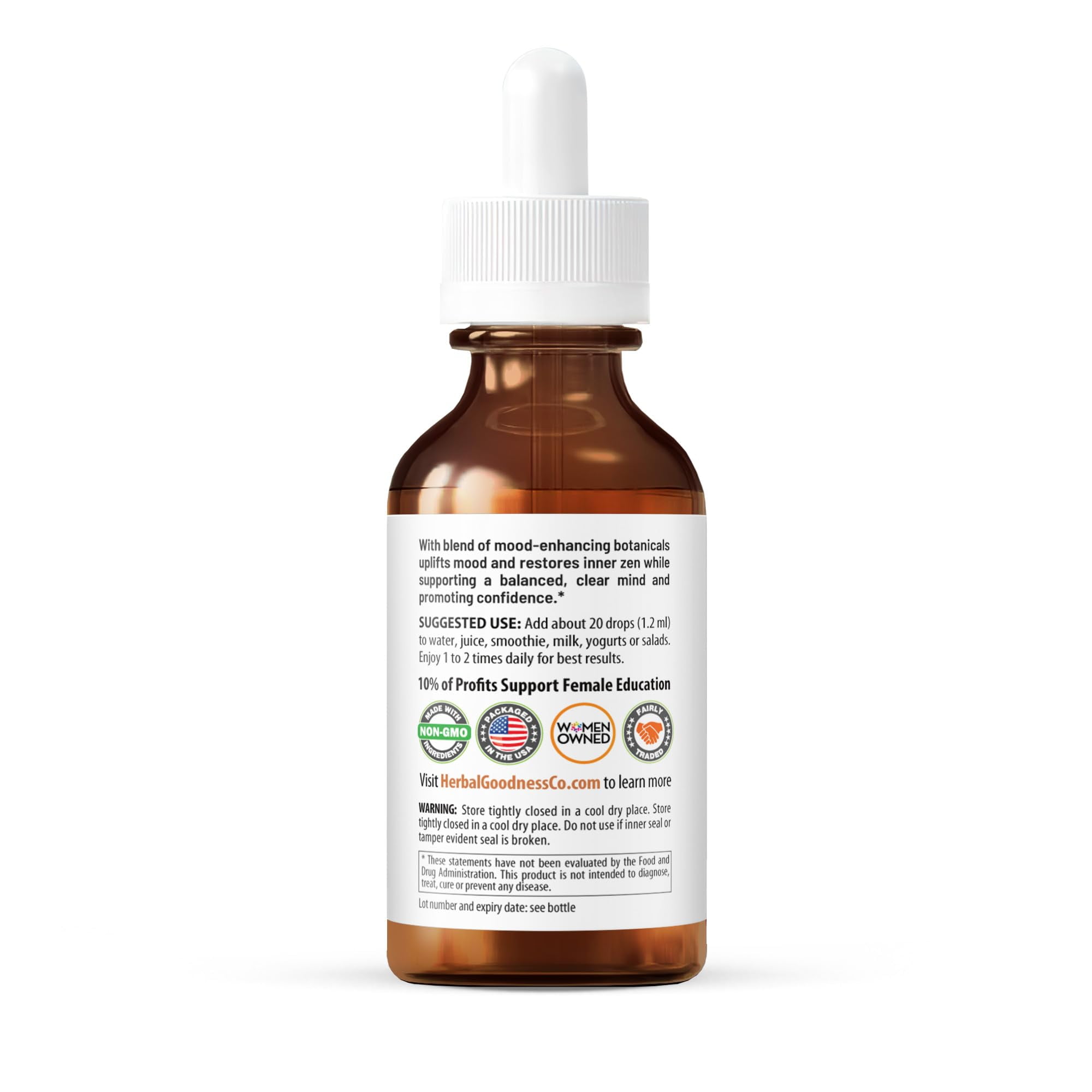 Bossy Confident Me! Liquid Extract Supplement, Mood, Clarity, Focus ...
