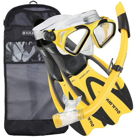 Adult Cozumel Mask/Seabreeze II Snorkel/Proflex Fins/Gearbag | Walmart ...