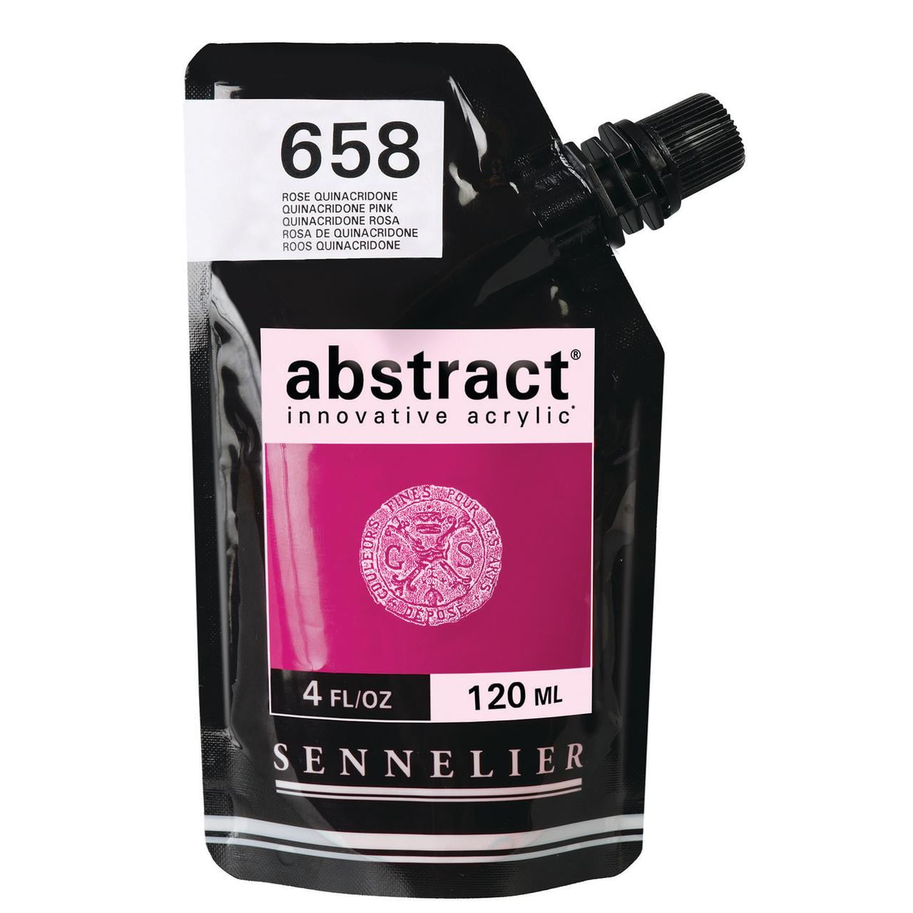 Sennelier Abstract Acrylic, 120ml, Satin, Quinacridone Pink - Walmart.com