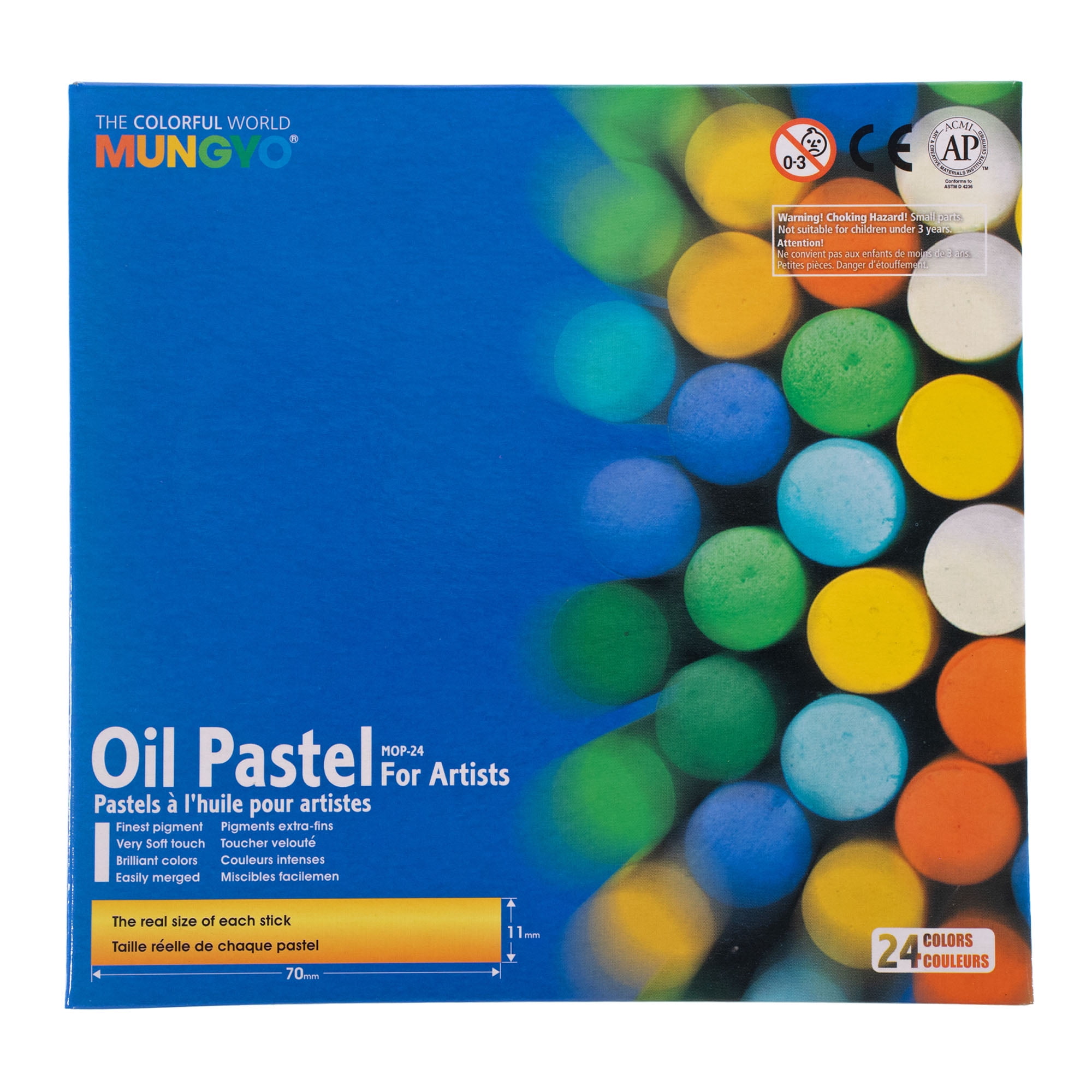 Craft County Oil Pastel Box Set – 24 Pack of Pastels – Assorted Colors ...
