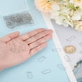 100Pcs 304 Stainless Steel Hoop Earrings Findings Kidney Ear Wires ...