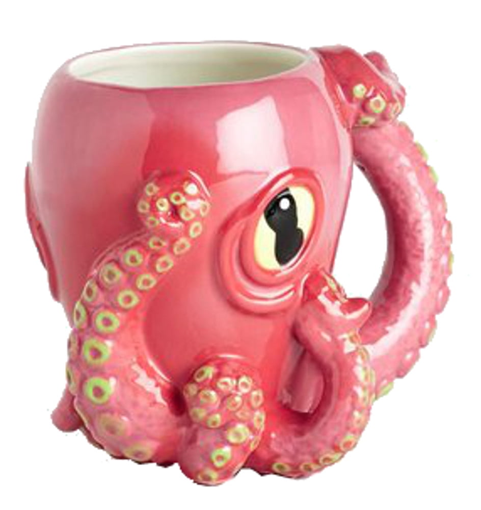 One Hundred 80 Degrees Nautical Ink Pink Octopus Coffee Mug - Walmart.com