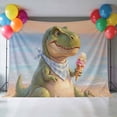 Cartoon Dinosaur Photography Backdrop 10x8FT, Funny Tyrannosaurus Rex ...