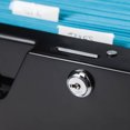 Iris Letter Size Stacking File Drawer With Lock Black