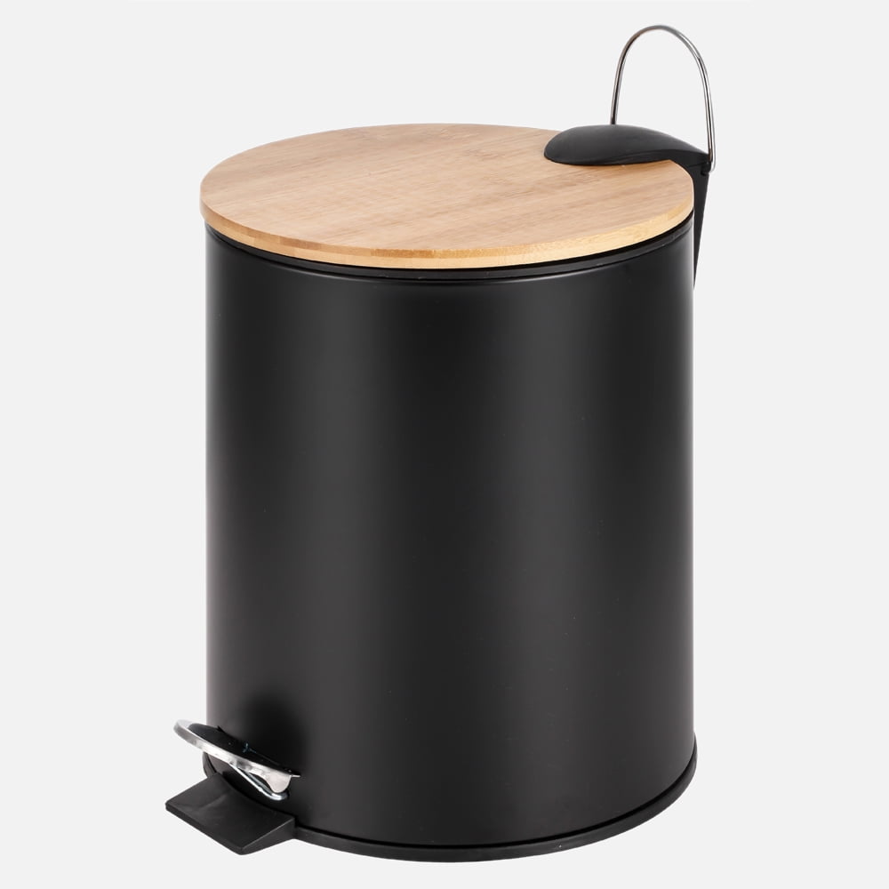Click here for Linen Chest Black Step Bin With Slim Bamboo Lid Po... prices