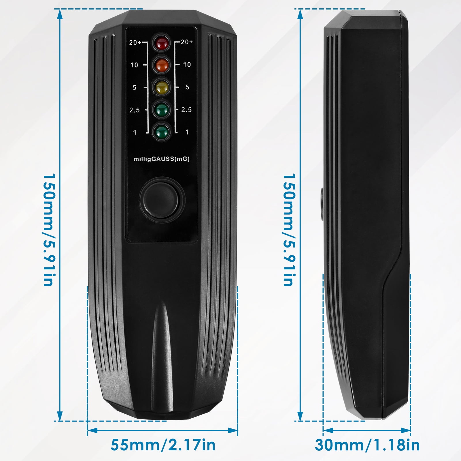 Monitor de campo magnético EMF portátil, medidor de Gauss, último campo ...