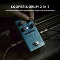 FLAMMA FS01 Drum Machine & Phrase Loop Pedal, Mix Mode, 121 Rhythms, 20 ...