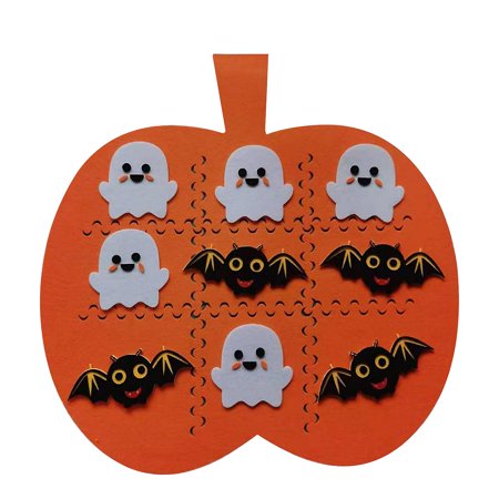 Halloween Tic-tac-toe Pad Diy Ghost Bat Pumpkin Tic-tac-toe Pad ...
