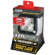 Might-D-Light 10-Watt 400-Lumen Dark Gray Rechargeable Folding LED Work ...