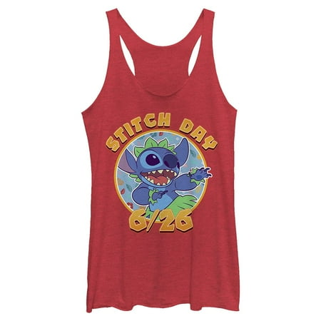 Disney Junior's Lilo & Stitch Stitch Day Tri-Blend Racerback Layering ...