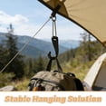 BESTYASH 20Pcs Black Plastic Canopy Hanging Hooks for Tent Stable ...