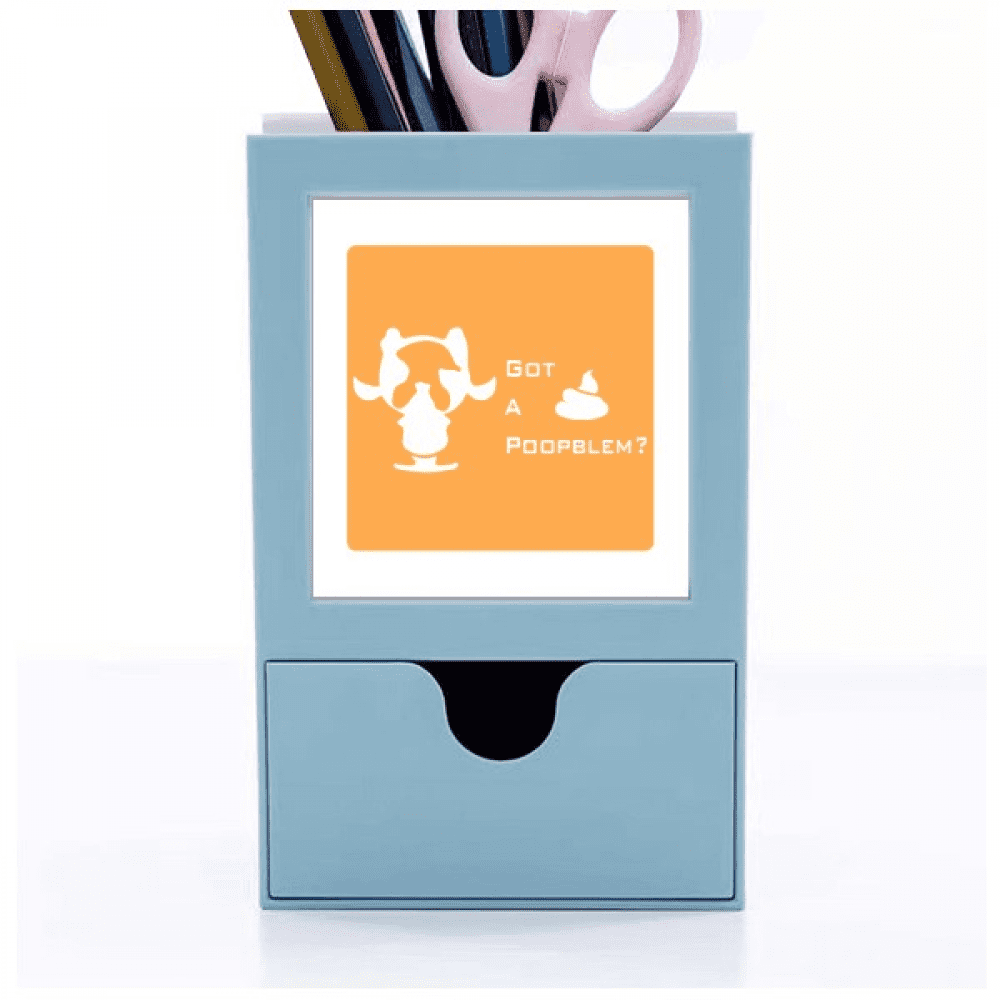 Fierce Boston Terrier Poop Problem Desk Supplies Organizer Pen Holder ...