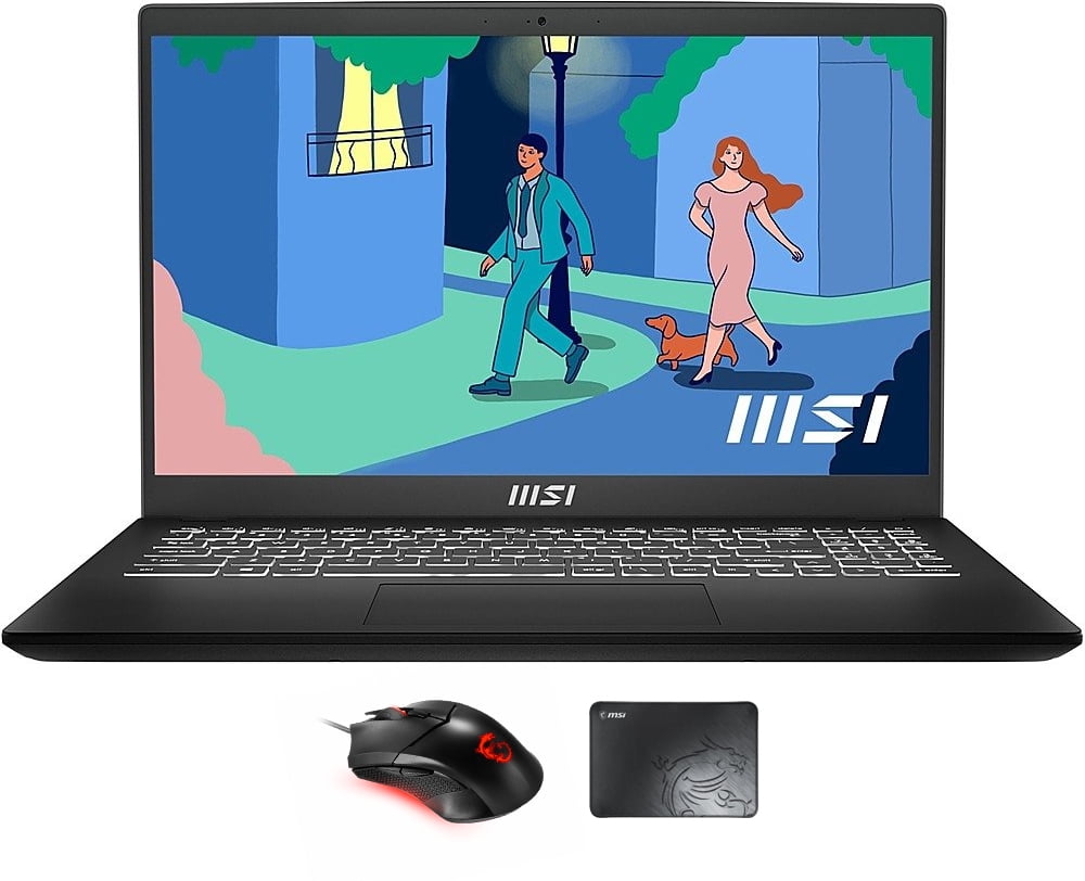 MSI Modern 15 Gaming/Business Laptop (Intel i7-1255U 10-Core, 15.6in ...