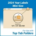 2024 Top Tab Year Stickers, Orange, Compatible with Smead, 2024 Chart ...