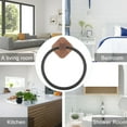 LAMIRO Hand Towel Ring Wooden Towel Holder Kitchen Dish Cloth Towel ...
