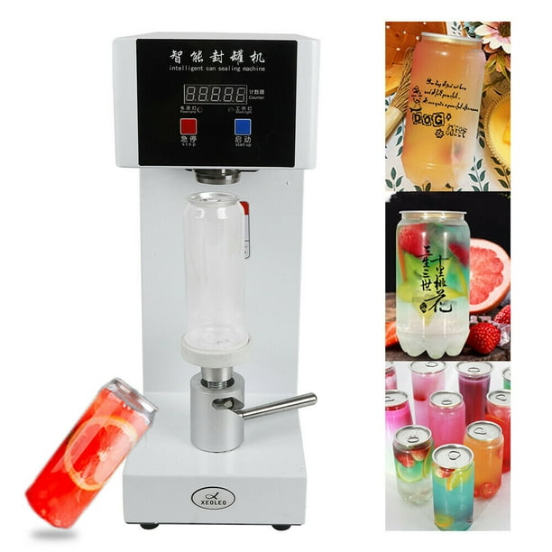 DENEST Commercial Drink Sealing Machine Automatic Tin Can Sealer 180W ...