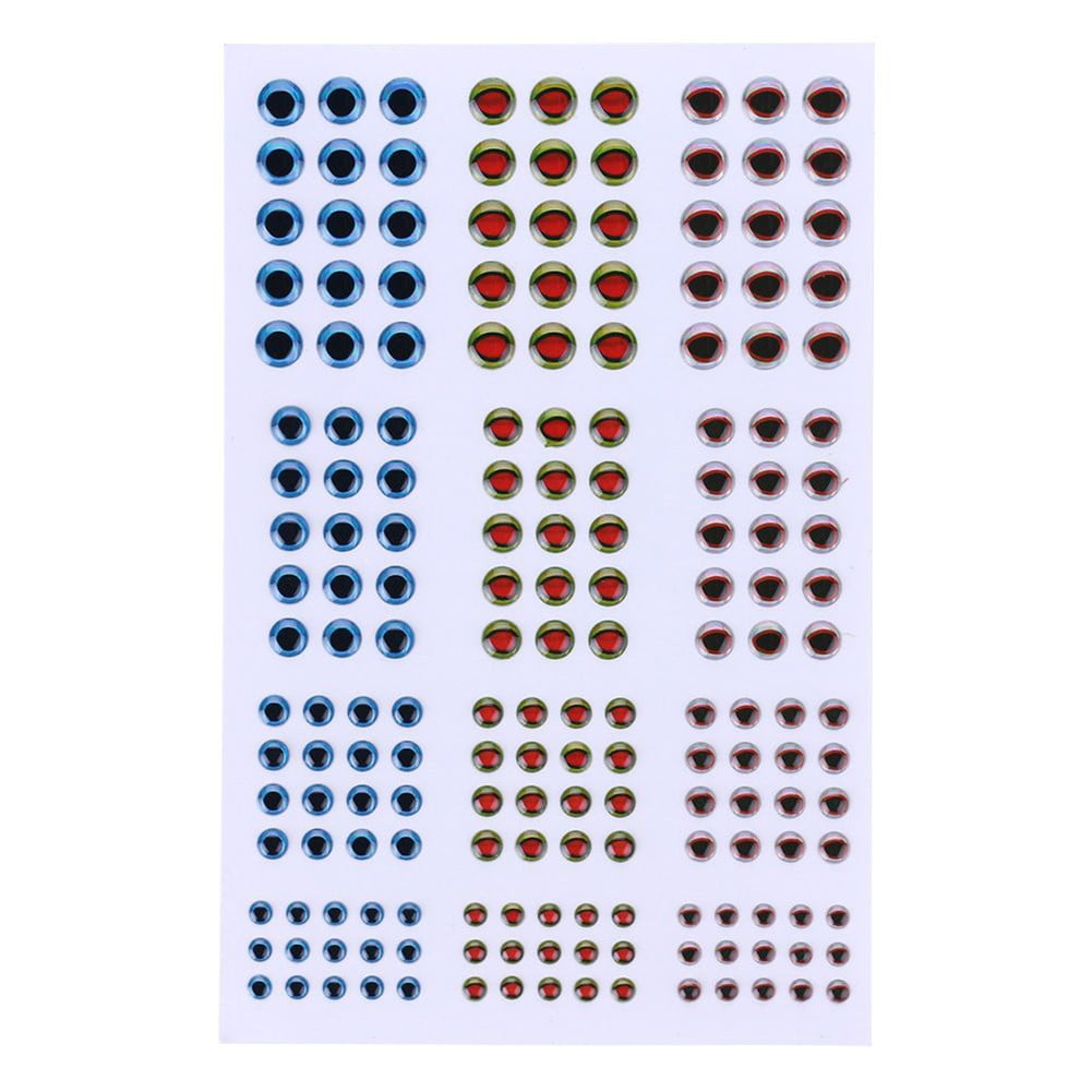183Pcs/Lot Fishing Lure Eyes Holographic 3D 3-6mm Artificial Fish Eyes ...