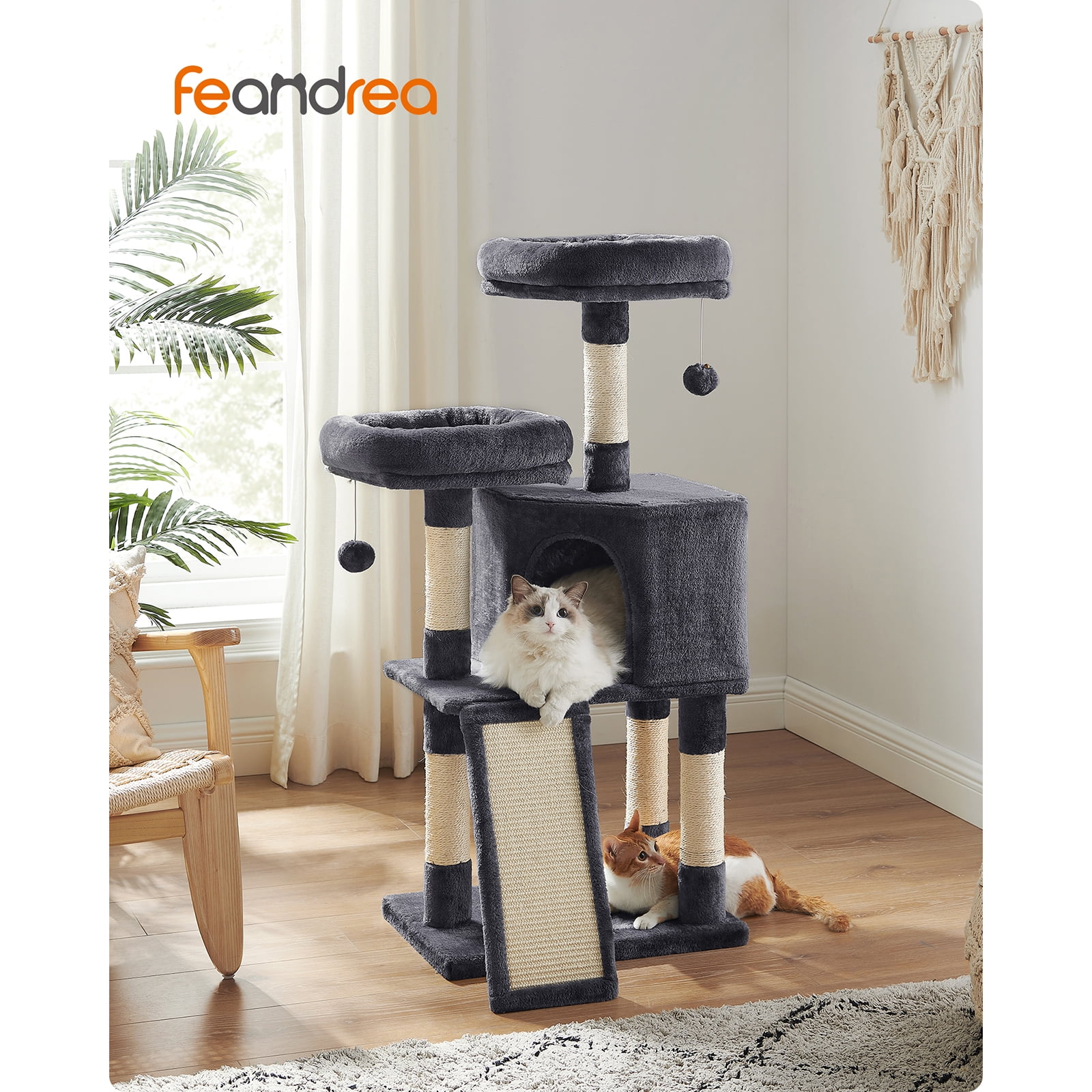 Click here for Feandrea Cat Tree  Cat Tower  45.3-Inch Cat Condo... prices