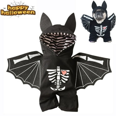 TETOU Dog Bat Costume, Hallowe'en Pet Costume Bat Fairy Wings Cosplay ...