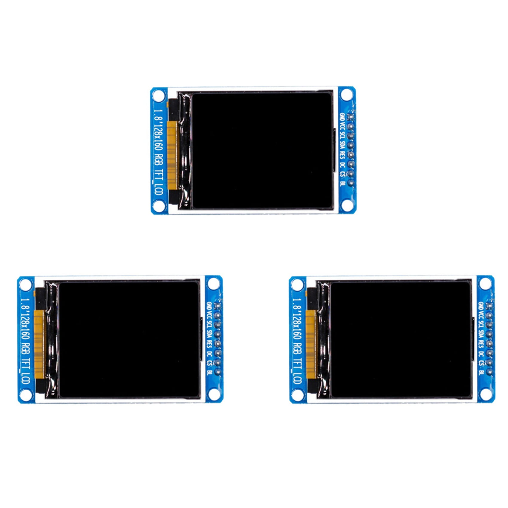 3X 1.8 Inch LCD Display Module Full Color 128X160 RGB SPI TFT LCD ...
