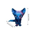 HMPEAIIY 3D Printable Movable Hairless Cat Figurine Animal Ornament ...