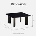 Omax Decor Joss Square Shape Modern Wood Coffee Table in Black Ash ...