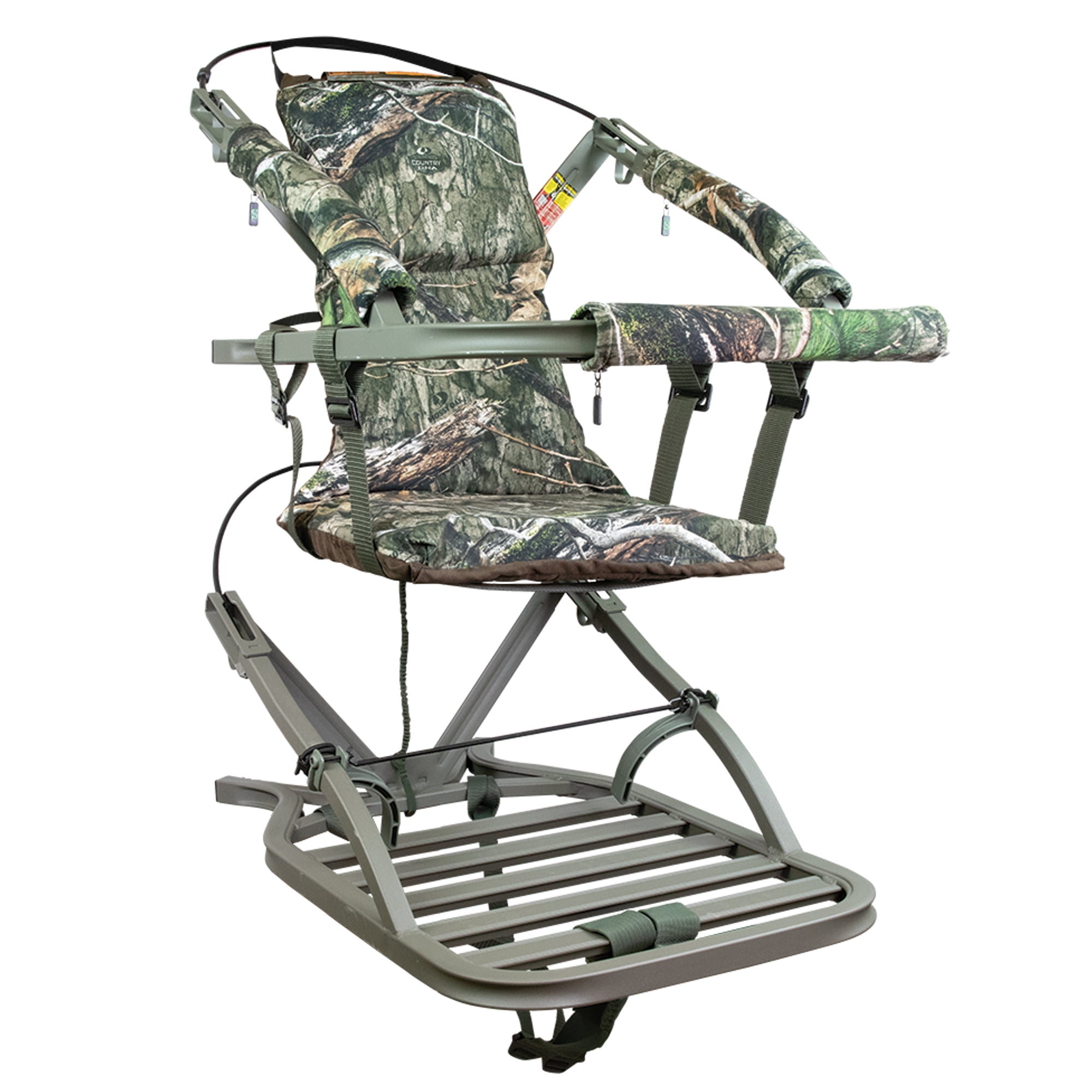 Summit Viper SD Self Climbing Bow/Rifle Hunting Treestand, Mossy Oak ...