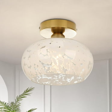 BESTOMINE Semi Flush Mount Ceiling Light,13 inch Modern Ceiling Light ...