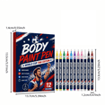 12-Color Oil-Based Paint Markers, Fine Point, Waterproof, Permanent for ...
