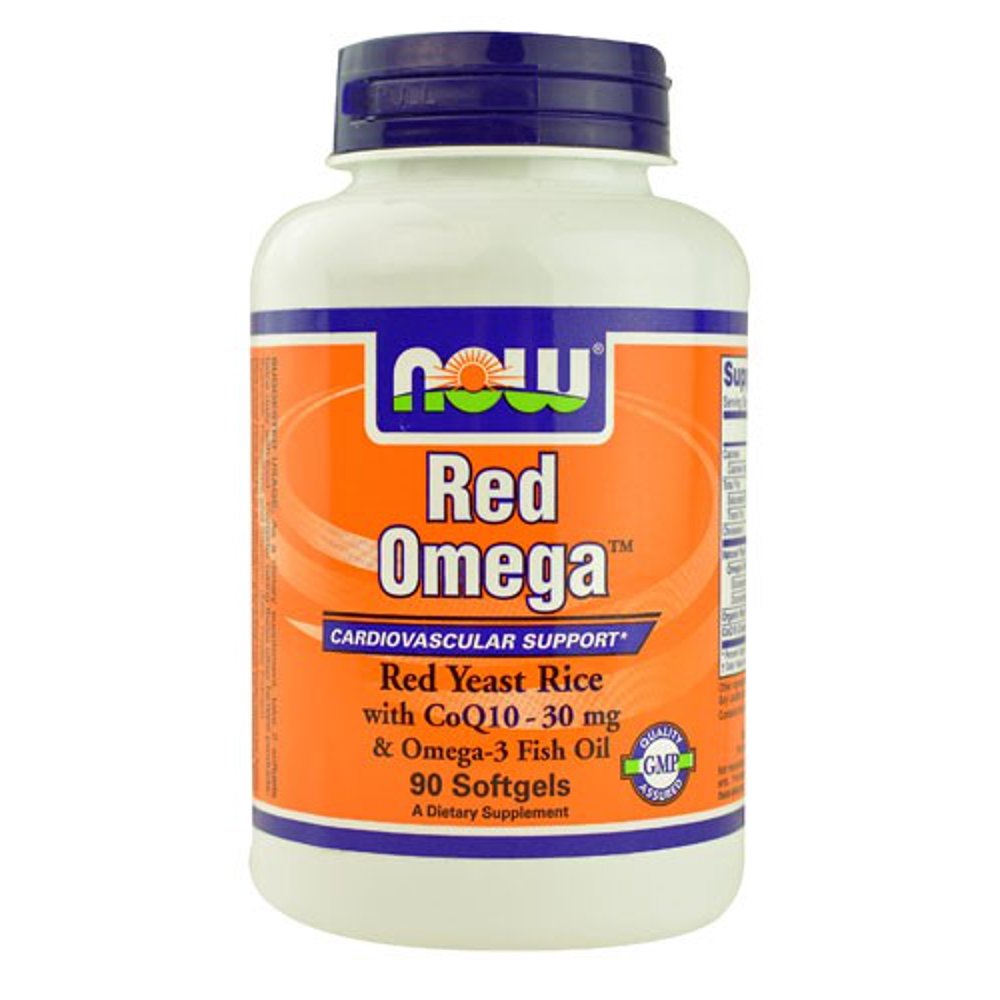 NOW Red Omega Softgels + CoQ10 Softgels, 90 Ct - Walmart.com - Walmart.com