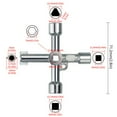 6 In 1 Galvanized Crossing Key Wrench For 5.3mm 6mm 8mm Square 9mm ...