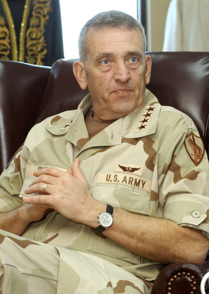 General Tommy Franks Commander Of U.S. Central Command In Afghanistan ...