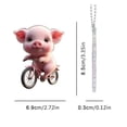 Agiufgs Pig Car Pendant Toy Rearview, Realistic Cute Design with Bag ...