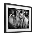 Stupell Industries Afternoon Stroll Pups Black Framed Print Under Glass ...