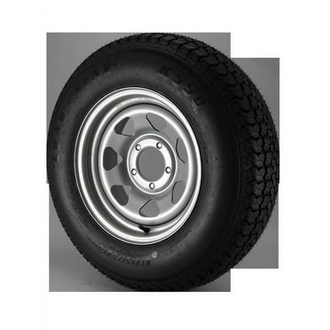 Loadstar Bias Tire and Wheel (Rim) Assembly ST215/75D-14 5 Hole C Ply ...