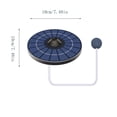 Avdolw Solar Powered Floating Pond Aerator Waterproof Oxygen Pump ...