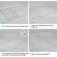Mimifly Stackable Hanging Wire Storage Baskets, Collapsible Under Shelf ...