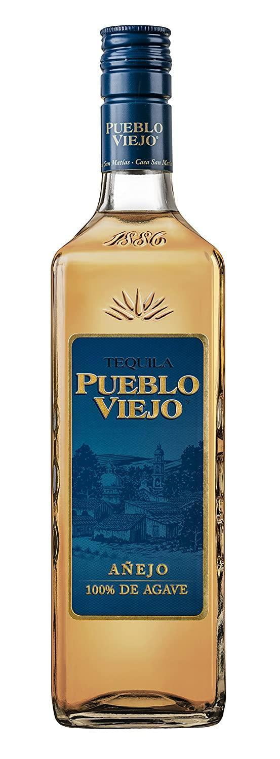 Paquete de 3 Tequila Pueblo Viejo Añejo 200 ml | Walmart en línea