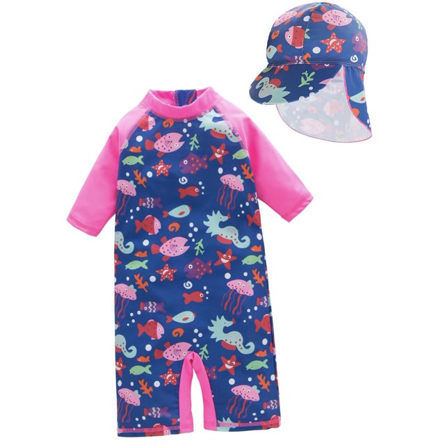 Kid Girls Chic Rash Guard Swimsuit Pool Party Swim Wear Beach Bathing ...