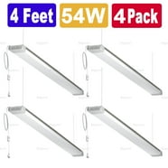 Hyper Tough 4 ft 5000 Lumen LED Shop Light, White, 2-Pack - Walmart.com