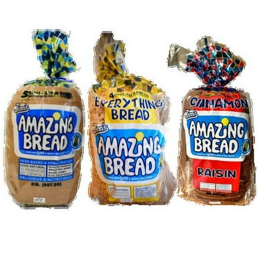 Jim's Amazing Bread - Whole Cell Wheat Bread - 3 Pack - Walmart.com