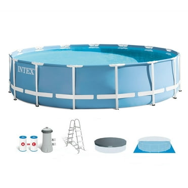 Intex: 15' x 48' Metal Frame Pool Set - Above Ground, 4400 Gallon ...