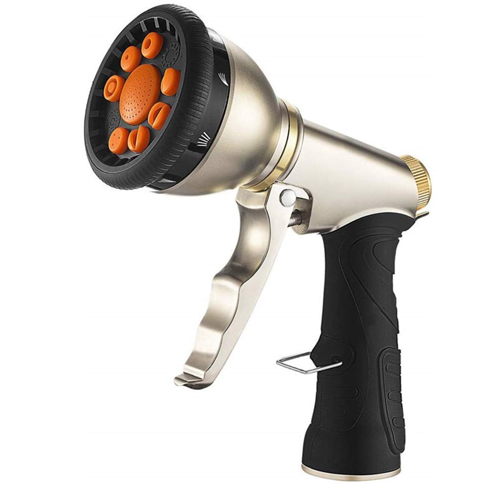 Hose Nozzle - Adjustable, Ergonomic, 9 Modes, Front Trigger, Car ...